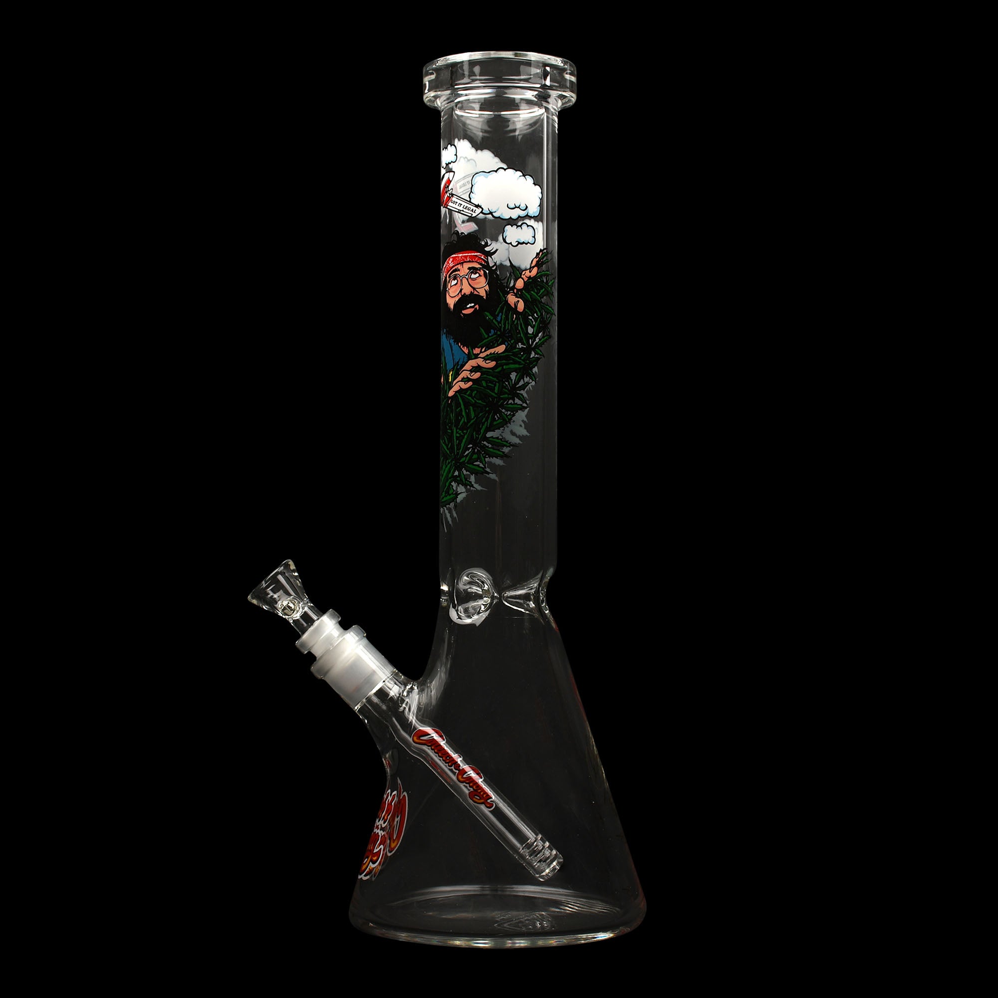 15" Fields of Green Beaker Tube Water Pipe | Cheech & Chong® Glass